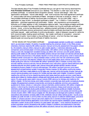 Fillable Online Free Printable Certificate. Free Printable Certificate ...