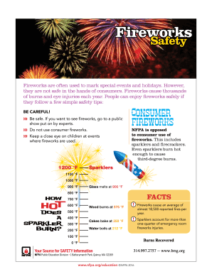 Fillable Online brsg Fireworks Safety Tips Fax Email Print - pdfFiller