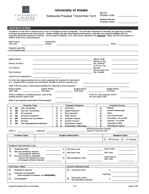 Fillable Online Statewide Proposal Transmittal Form Fax Email Print ...