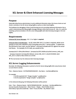 Fillable Online SCL Server & Client Enhanced Licensing Messages Fax ...