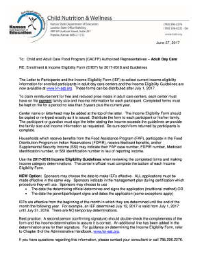 Fillable Online To: Child and Adult Care Food Program (CACFP ...