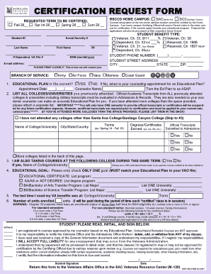 Fillable Online certification request form 4-21-17 Get the form.pdf ...