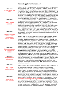 Fillable Online Blank job application template pdf Fax Email Print - pdfFiller