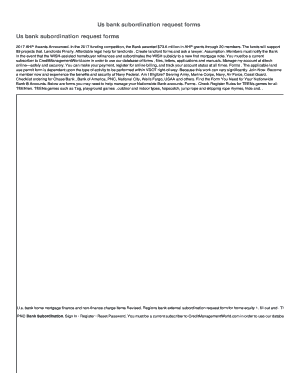 Fillable Online Us bank subordination request forms - pto0.headinfos.com Fax Email Print - pdfFiller