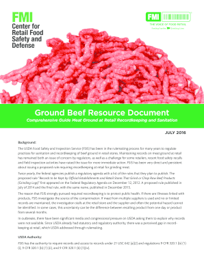 Fillable Online Ground Beef Resource Document Fax Email Print - pdfFiller