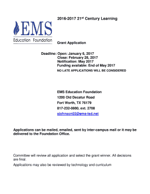 Fillable Online 21st Century Learning Grant Application Fax Email Print ...