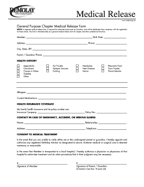 Fillable Online General Medical Release Form Fax Email Print - pdfFiller