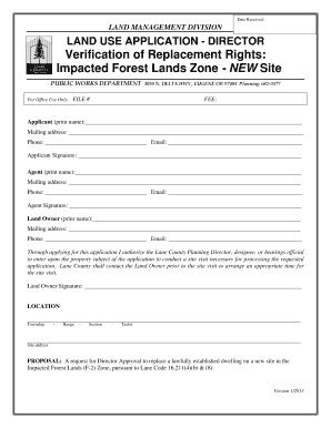 Fillable Online lanecounty Land Use Compatibility Statement - Lane ...