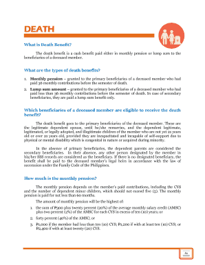 Fillable Online What is Death Benefit Fax Email Print - pdfFiller