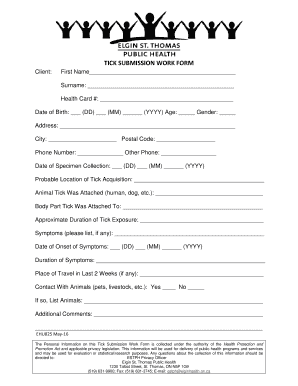 Fillable Online TICK SUBMISSION WORK FORM Fax Email Print - pdfFiller