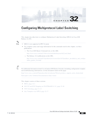 Fillable Online Multiprotocol Label Switching (MPLS) - Cisco Fax Email ...