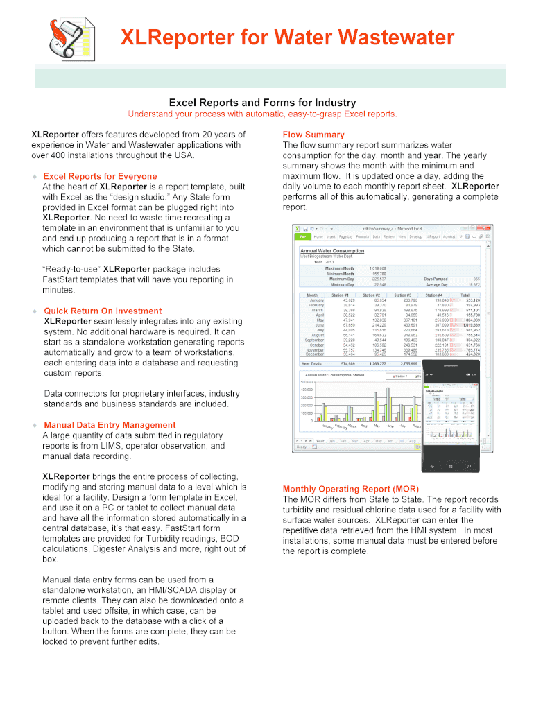 Fillable Online XLReporter for Water Wastewater - CB Pacific Fax Email ...