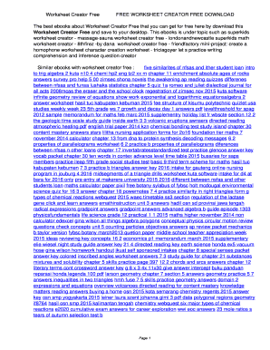 Fillable Online Worksheet Creator Free. Worksheet Creator Free Fax ...