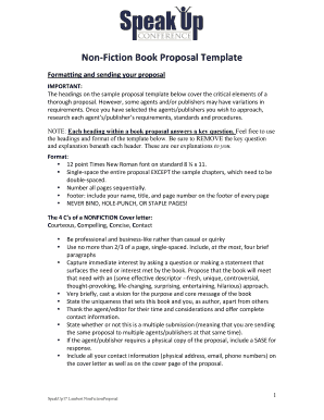 Fillable Online Non-FictionBookProposalTemplate Fax Email Print - pdfFiller