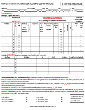 Fillable Online LOCAL 443 TEAMSTERS UNION HEALTH SERVICES AND INSURANCE ...