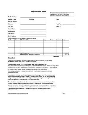 Fillable Online To register: Return completed, signed Fax Email Print ...