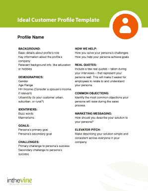 Fillable Online Ideal Customer Profile Worksheet Fax Email Print ...