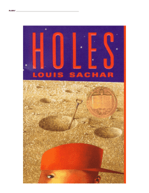 Fillable Online worksheet: Holes chapters 1-7 Fax Email Print - pdfFiller