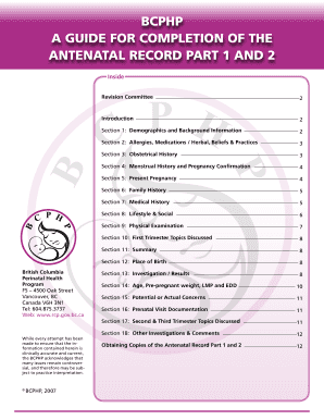Fillable Online policyandorders cw bc BCRCP Guide for Completion of the ...