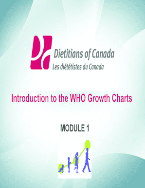 Fillable Online Introduction to the WHO Growth Charts Fax Email Print ...