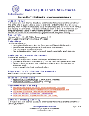 Fillable Online Lesson Plan PDF - TryEngineering Fax Email Print - pdfFiller