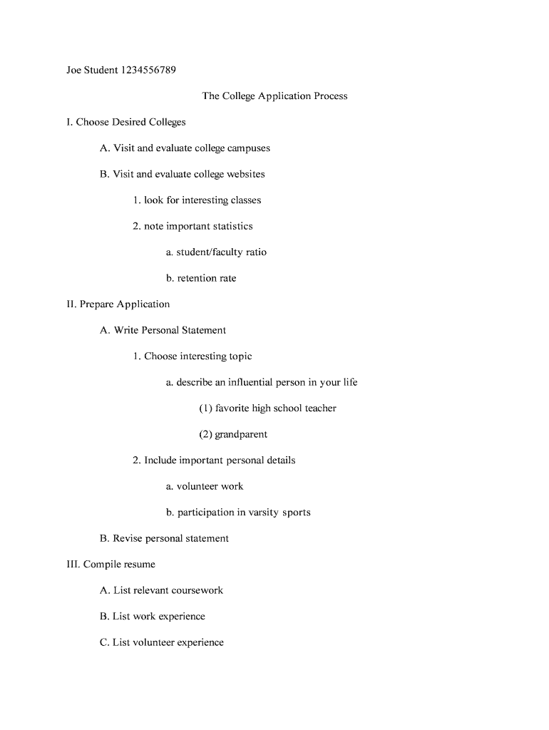 Fillable Online Example Alphanumeric Outline Fax Email Print PdfFiller