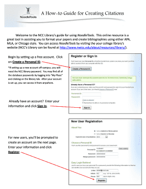 Fillable Online A How-to Guide for Creating Citations Fax Email Print ...