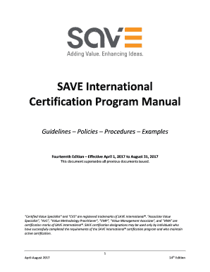 Fillable Online Certification Program Manual Fax Email Print - pdfFiller