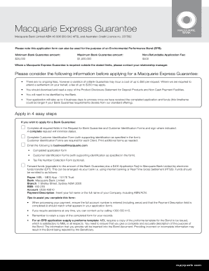 Fillable Online . 55662 MAC EXPRESS GUARANTEE APP Fax Email Print - pdfFiller