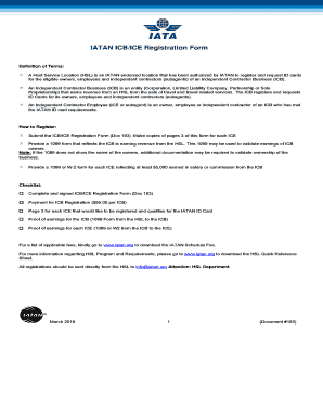 Fillable Online IATAN ICB ICE Registration Form (Doc 193).docx Fax ...