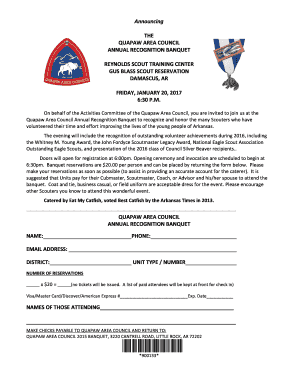 Fillable Online GUS BLASS SCOUT RESERVATION Fax Email Print - pdfFiller