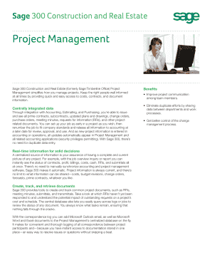 Fillable Online Sage 300 Construction and Real Estate Project ...