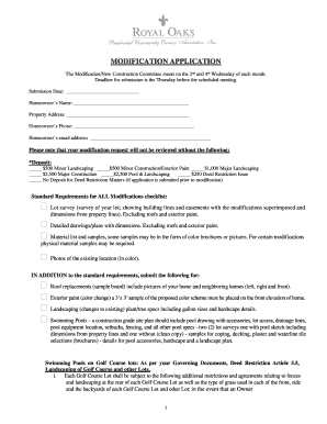 Fillable Online ARCHITECTURAL CONTROL FORM - rorcoa.com Fax Email Print ...