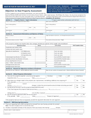 Fillable Online October 2015 PA-115A Objection to Real Property ...