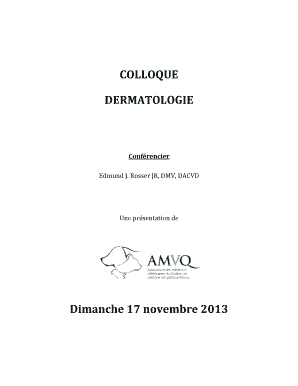 Fillable Online Rosser JR, DMV, DACVD Fax Email Print - pdfFiller