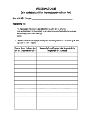 Fillable Online WAGE RANGE CHART Fax Email Print - pdfFiller