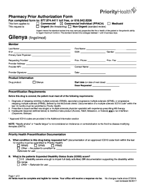 Fillable Online Pharmacy Prior Authorization Form. Request determination and authorization for ...