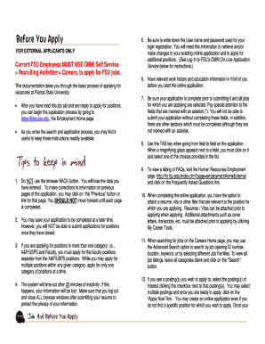 Fillable Online FOR EXTERNAL APPLICANTS ONLY Fax Email Print - pdfFiller