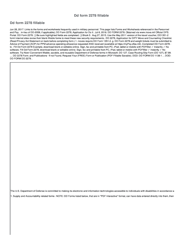 Fillable Online Dd form 2278 fillable - 4ldcr.prcprintshop.com Fax ...