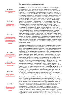 Fillable Online Oer support form bullets character - leh ...