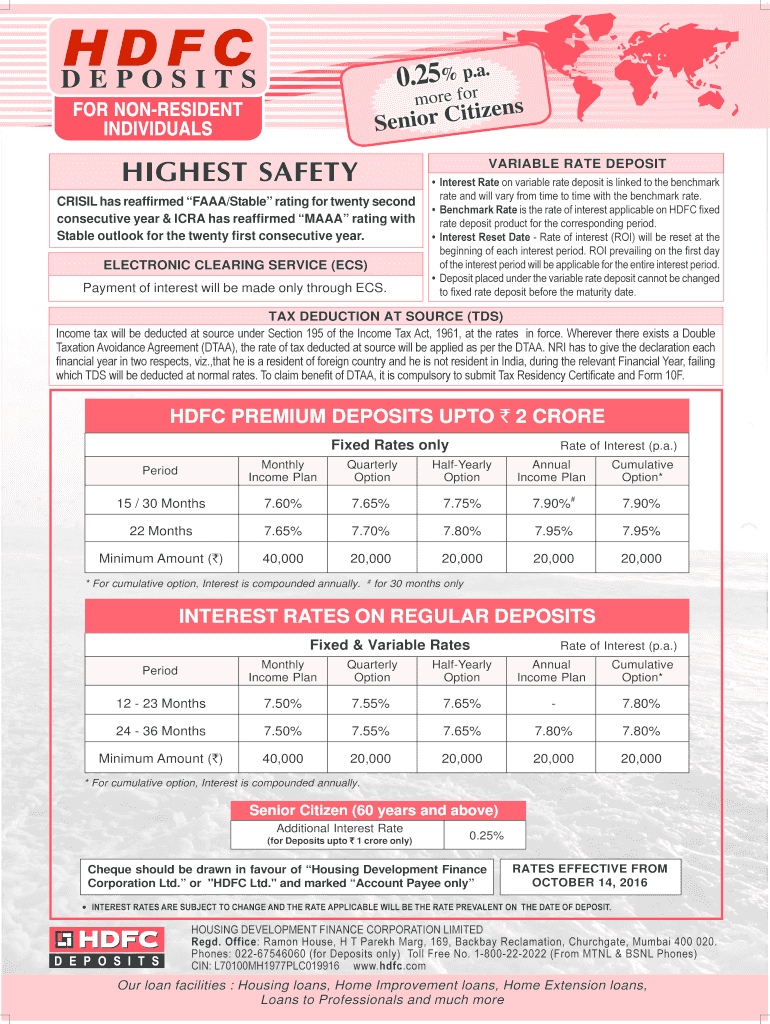 Fillable Online J:HDFC DEPARTMENTSDEPOSITS (G)Forms ...
