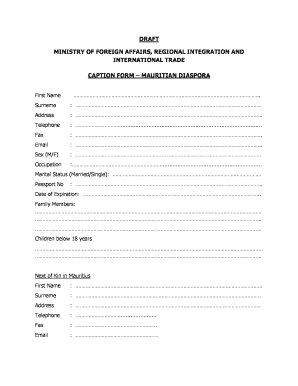 Fillable Online CAPTION FORM.docx Fax Email Print - pdfFiller