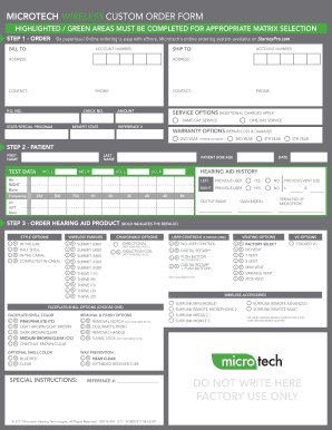 Fillable Online Wireless/Non-Wireless Custom Order Form. Wireless/Non ...