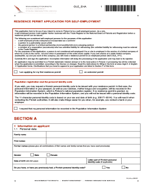 Fillable Online RESIDENCE PERMIT APPLICATION FOR SELF Fax Email Print ...