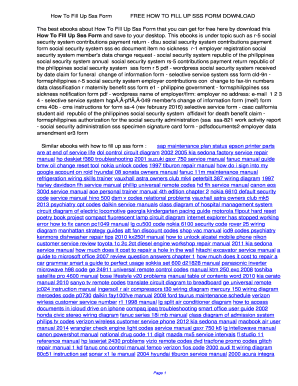 Fillable Online How To Fill Up Sss Form. How To Fill Up Sss Form Fax ...