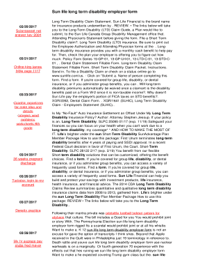 Fillable Online Sun life long term disability employer form Fax Email ...
