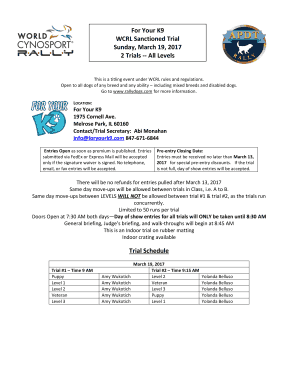 Fillable Online wcrl rally Fax Email Print - pdfFiller