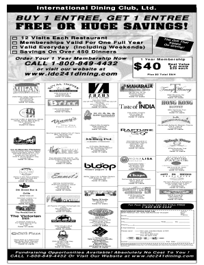 Fillable Online To Get A Printable List Of These Participating ...