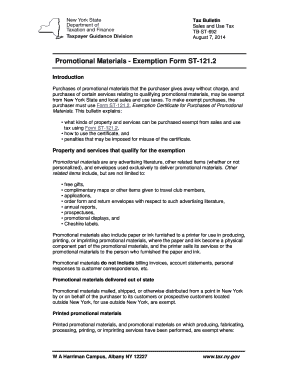 Fillable Online nystax TB-ST-692:(8/14):Promotional Materials ...