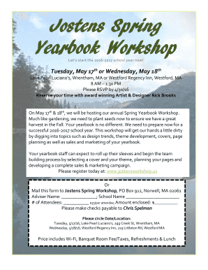 Fillable Online Jostens Spring Fax Email Print - pdfFiller